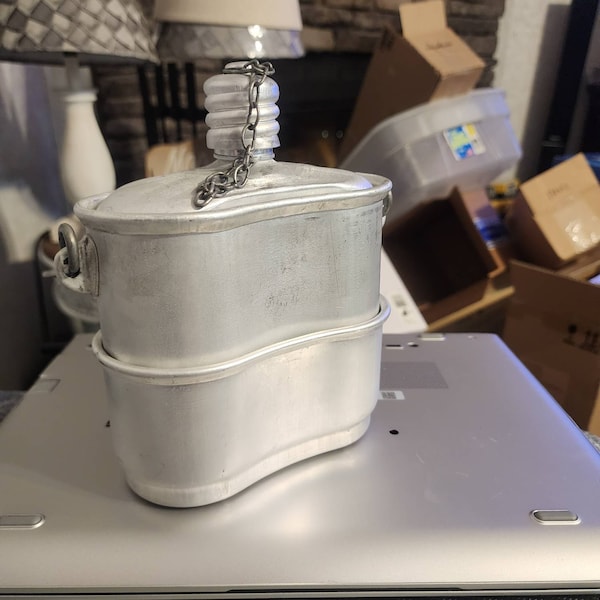 Original Soviet VDV Mess Kit Airborne Forces Flask Pot Scoop 3in1 Bag ...