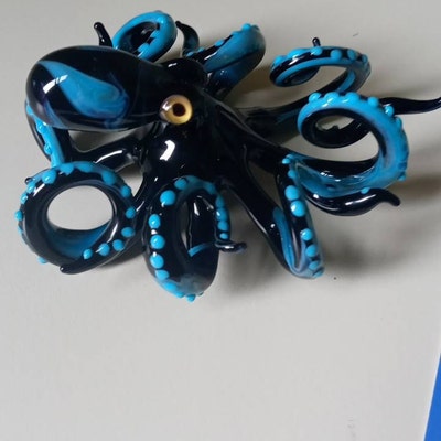 Art Glass Octopus, Glass Octopus, Octopus Art ,octopus Decor, Octopus ...