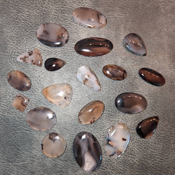 5 Pcs Pack 13x18mm Fancy Shape Step Cut Moss Agate for Making Jewelry ...