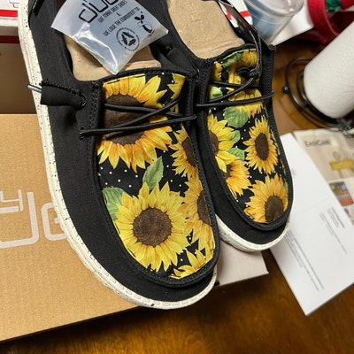 Custom Sunflower Hey Dude Shoe Womens - Etsy