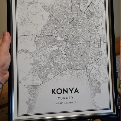 Kenitra Map Print, Kenitra Map Poster Wall Art, Kenitra City Map ...