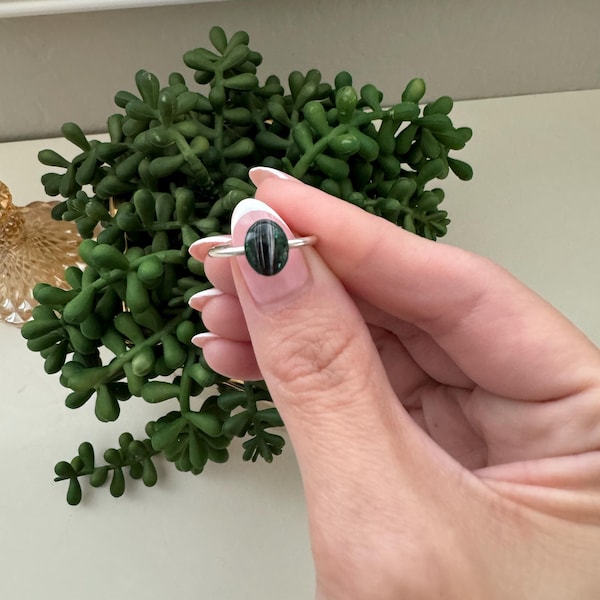 Hair Keepsake Ring | Pet Hair Ring | Lock of Hair Keepsake | Hair ...