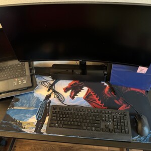 Dark Academia Gothic Desks Mat Japanese Jellyfish Art Otaku Pads Goth ...