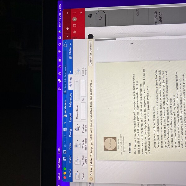 Fee Schedule Template for Interior Designers Fee Calculator Payment ...
