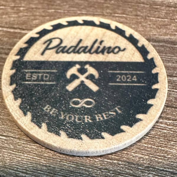 1.5" Personalized Wood Coins | Custom Printed Wooden Nickels | Wood ...