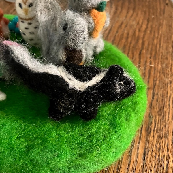 Needle Felted Gray, White, and Brown Wool Puppy/dog Toy/decoration/gift ...