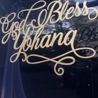 Custom God Bless Name Sign / God Bless Sign / Custom Name Sign / Custom ...