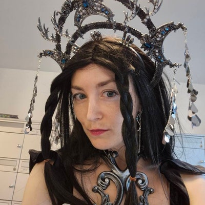 Renaissance Gothic Crown, Witch Headpiece, Gothic Wedding Tiara - Etsy