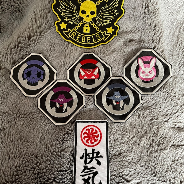 Overwatch Inspired Embroidery Iron on Patches - Etsy