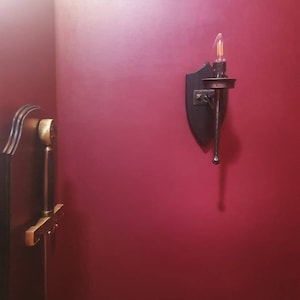 Medieval Wall Lamp,forged Wall Sconce,torch Lamp,medieval Style Wall ...