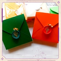 3D Envelope Box Printable Template for Papercraft, Shadowbox, Greeting ...