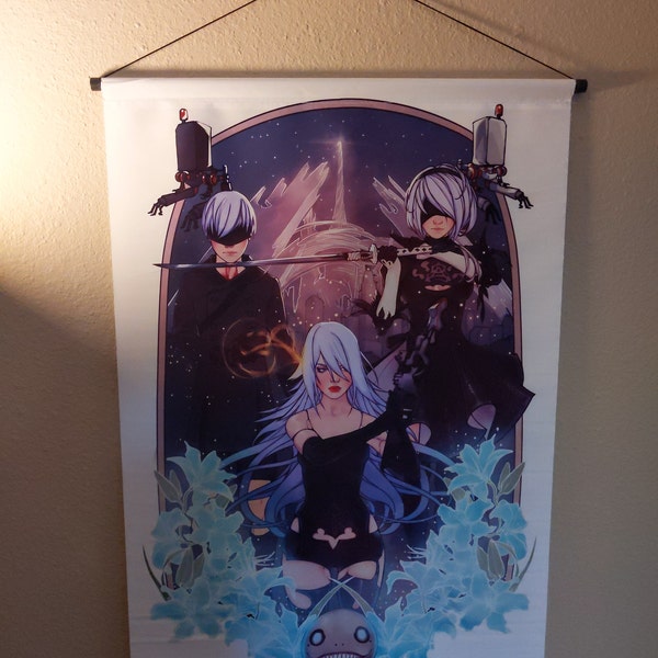 Okami - Illustration Wall Scroll - Etsy