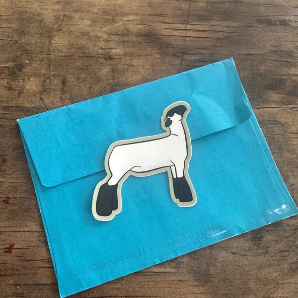 4-H Clover Stickers | Bay Horse | Hampshire Pig | Goat | Lamb | Angus ...