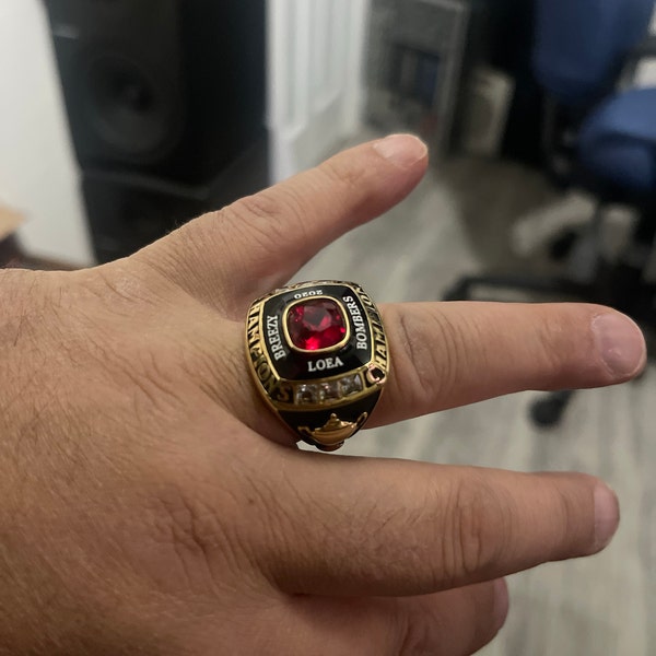 Custom Text and Color Championship Ring - Football, Baseball ...