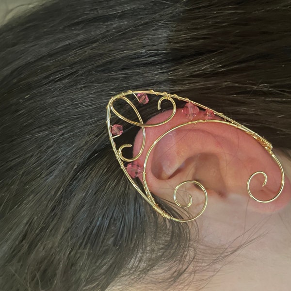 Red Crystal Forehead Tiara - Ruby Jewel Circlet - Elfin Crown - Fantasy ...