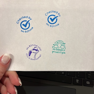 Custom Math Feedback Stamps,personalized Teacher Stamp Pre-inked Stamp ...