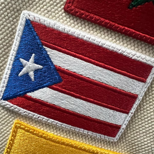 Puerto Rico Flag Embroidered Patch - Etsy