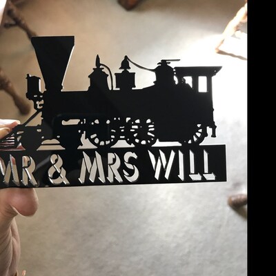 Train Personalized Wedding Cake Topper & Keepsake perfect for the Train ...
