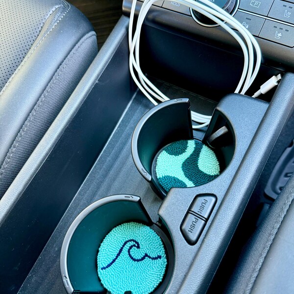 Set of 2 Car Coaster, New Car Gift, Car Coasters Cup Holder, 16th ...