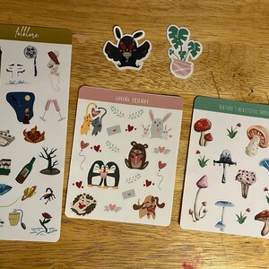 Red Sticker Sheet Autumn Aesthetic Stickers Bujo Stickers - Etsy