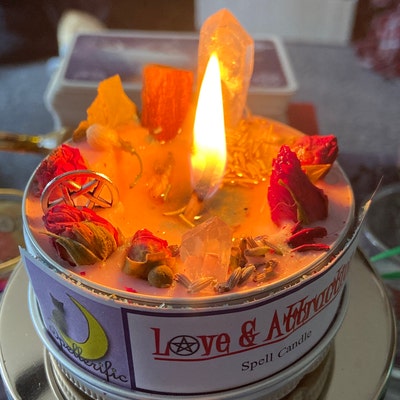 LOVE / ATTRACTION / INTENTION / Spell Candle/ Ritual Candle ...
