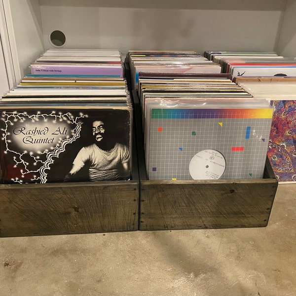 Vinyl Record Storage Cube Stackable Record Crate Record Player Stand ...