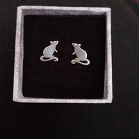 Tiny Silver Squirrel Stud Earrings - Etsy UK