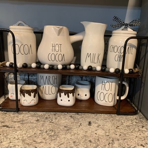 Rae Dunn Inspired, Home Decor, Farmhouse Decor, Rustic Decor, Tiered ...