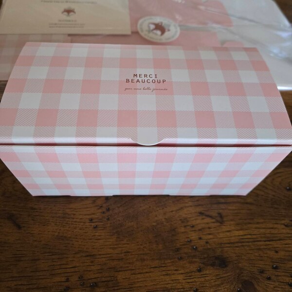 Pink Gingham Cookie Boxes | Pack of 5 | Cookie Boxes | Pastry Boxes ...