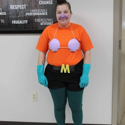 SHELL BRA Costume Clam Luau Mermaid Bikini Top Plastic Laby Gags Sea ...