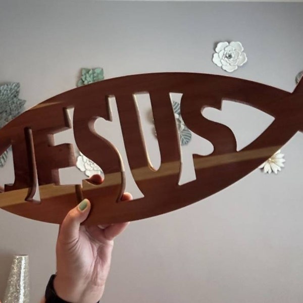 Wooden Jesus Cross Inlay - Etsy