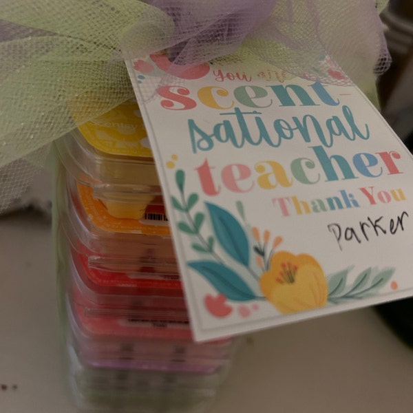 Scent-sational Teacher Printable Tags | Scentsational Teacher Tag ...