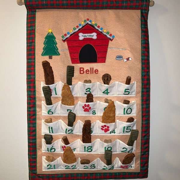 Personalized Dog Advent Calendar Pet Christmas Countdown for Family ...