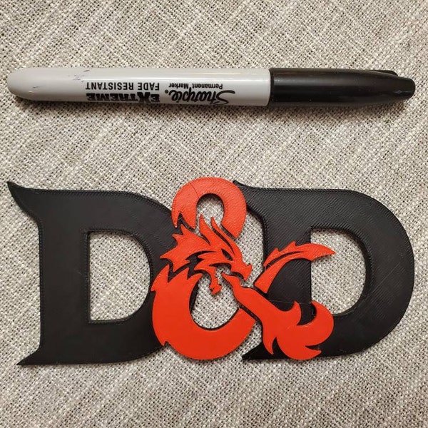 3D Dungeons and Dragons D&D Logo Sign - Etsy