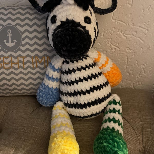 Pretty Donkey, Cuddly Toy Made of Soft Chenille Wool, Head, Arms and ...