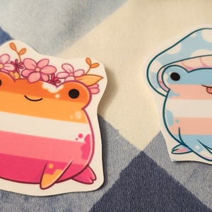Pride Frog Charity Stickers LGBTQ Flag Frog Gay Pride Sticker Decal ...