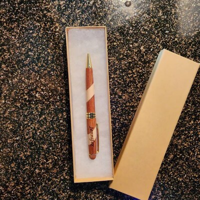 Personalized Engraved Wood Pen, Custom Wooden Ballpoint Pens ...