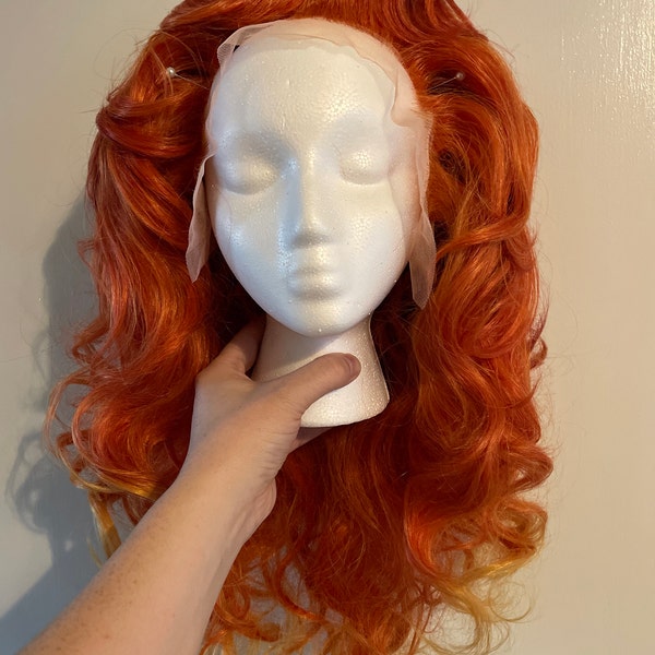 Big Blonde Curly Volume Wig With Hand-sewn Hairline for Drag, Burlesque ...