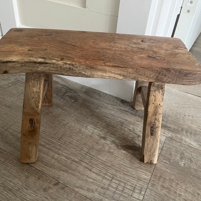 Miniature Milking Stools Antique Stools Rustic Stools Foot Stool Elm ...