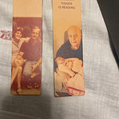 Personalised Photo Bookmark With Message Father's Day Gift for Book ...