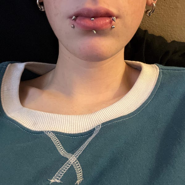 0g Pink Purple Acrylic Septum Stretching Pincher 8mm Ear Plugs Wide ...