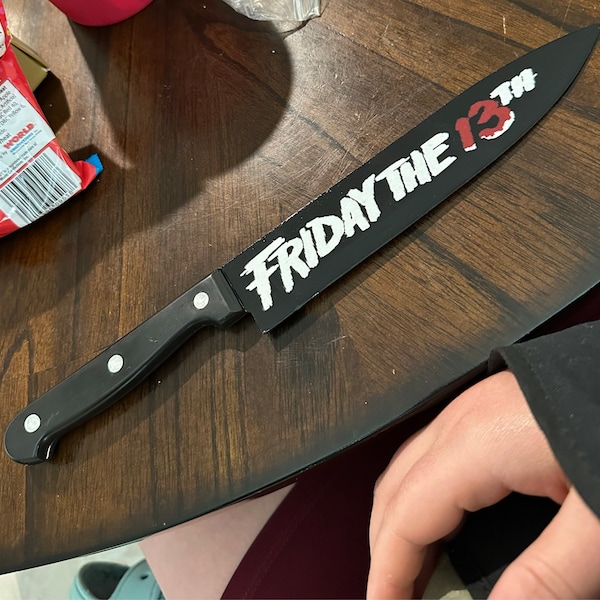 Friday the 13th Jason Voorhees Kitchen Knife With/without Sublimated ...