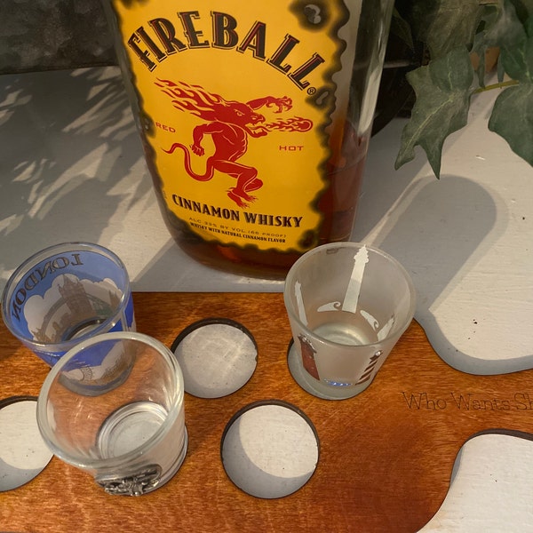 Shots Serving Paddle Template Svg, Woodworking Project Plan Digital ...