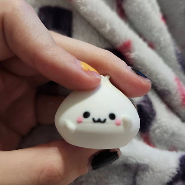 Kawaii Dim Sum Keychain - Cute Dumpling Accessory - Mini Bao Charm ...