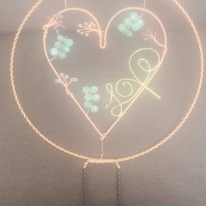 Twisted Copper Flamingo Hoop Trellis Hoya Trellis Circle Trellis ...
