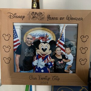 Personalized Picture Frame 5x7 Custom Gift Disneyland - Etsy