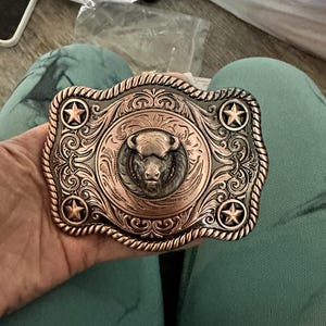 Western Style, Star Trophy Belt Buckle Horse Head - Etsy