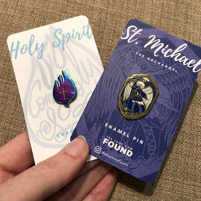 Marian Cross Pin - Etsy