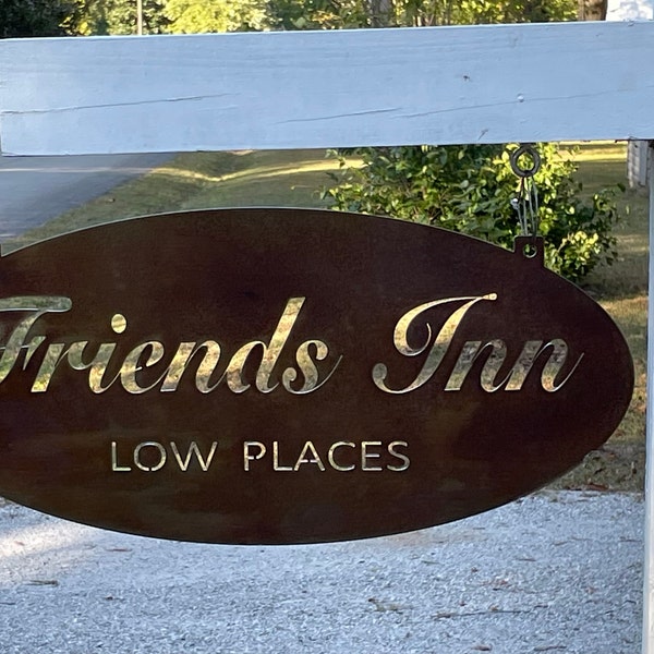 Oval METAL SIGN ,personalized Metal Sign, Personal Door Sign, Perfect ...