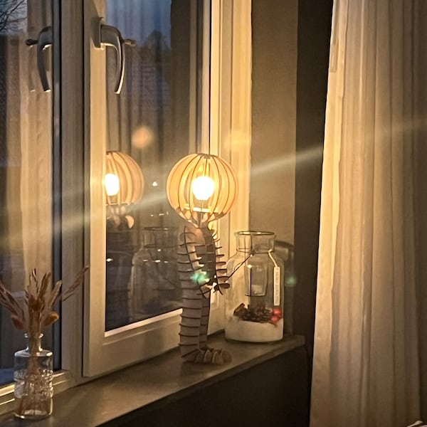 Standing Figure Table Lamp Shade, DXF SVG Laser Cut Files, 4mm or 3mm ...